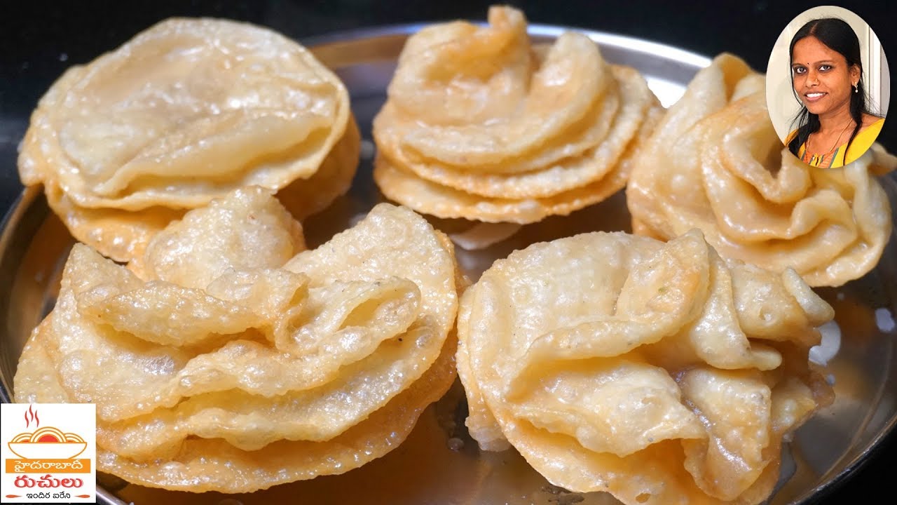Sweet Poori Recipe at Home | Flower Sweet Puri Preparation